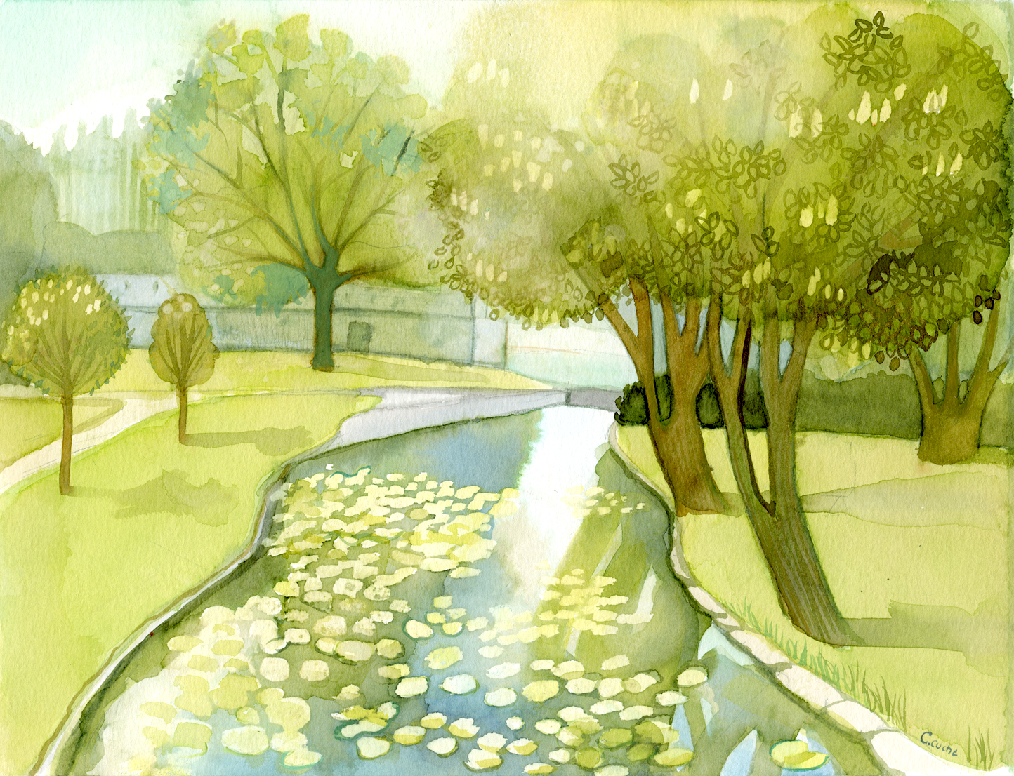 Gare d'eau - Christelle Munier - Graphiste - Illustratrice